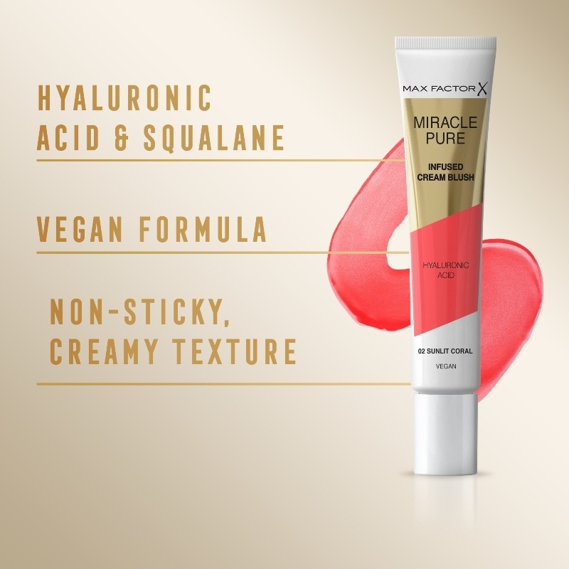 Max Factor Miracle Pure Infused Cream Blush 15 ml - 02 Sunlit Coral