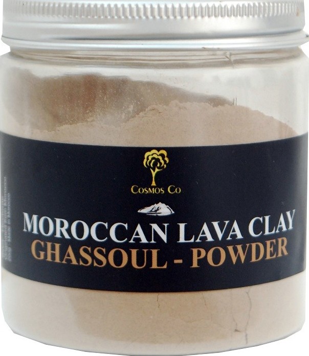 Cosmos Co Moroccan Lava Clay GHASSOUL POWDER 200 gr. - 90,00 kr